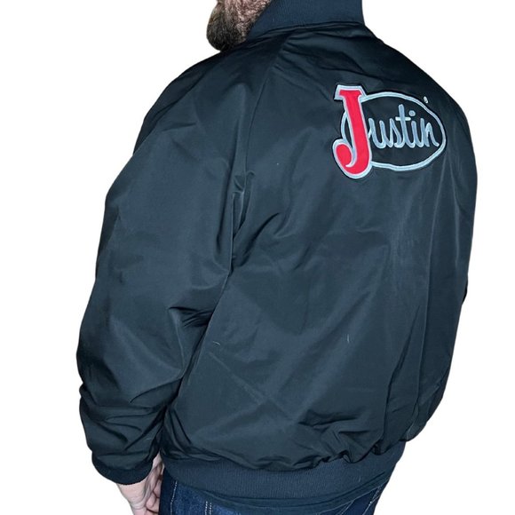Jackets & Coats | Justin Mens Logo Embroidered Team Jacket New | Poshmark